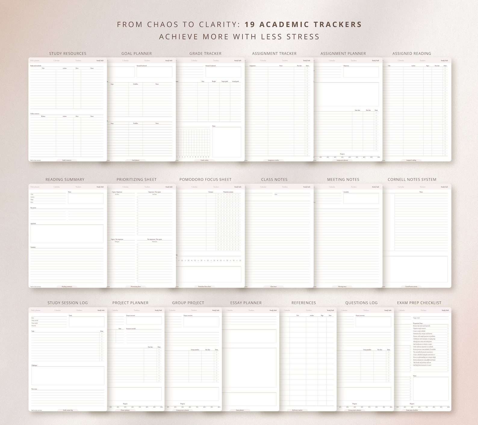 Digital Planner, Student Planner, Academic Planner 2025-2026, iPad ...
