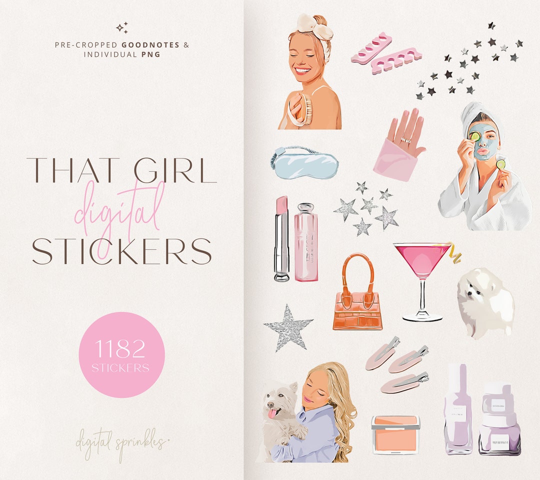 Digital Stickers 1182 Goodnotes Stickers That Girl Digital - Etsy
