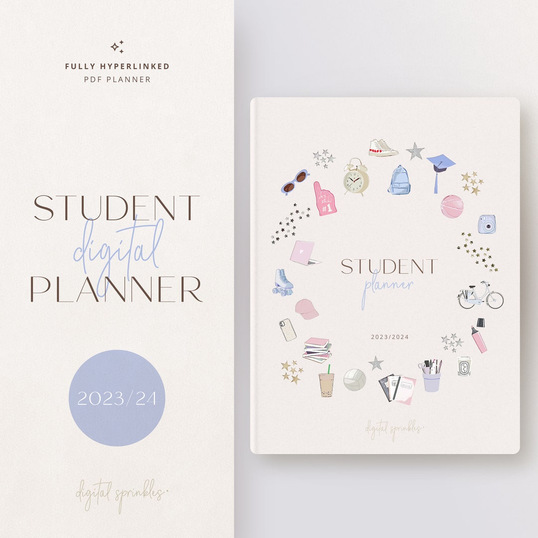 Digital Planner Student Planner Academic Planner 2023-2024 iPad Planner ...