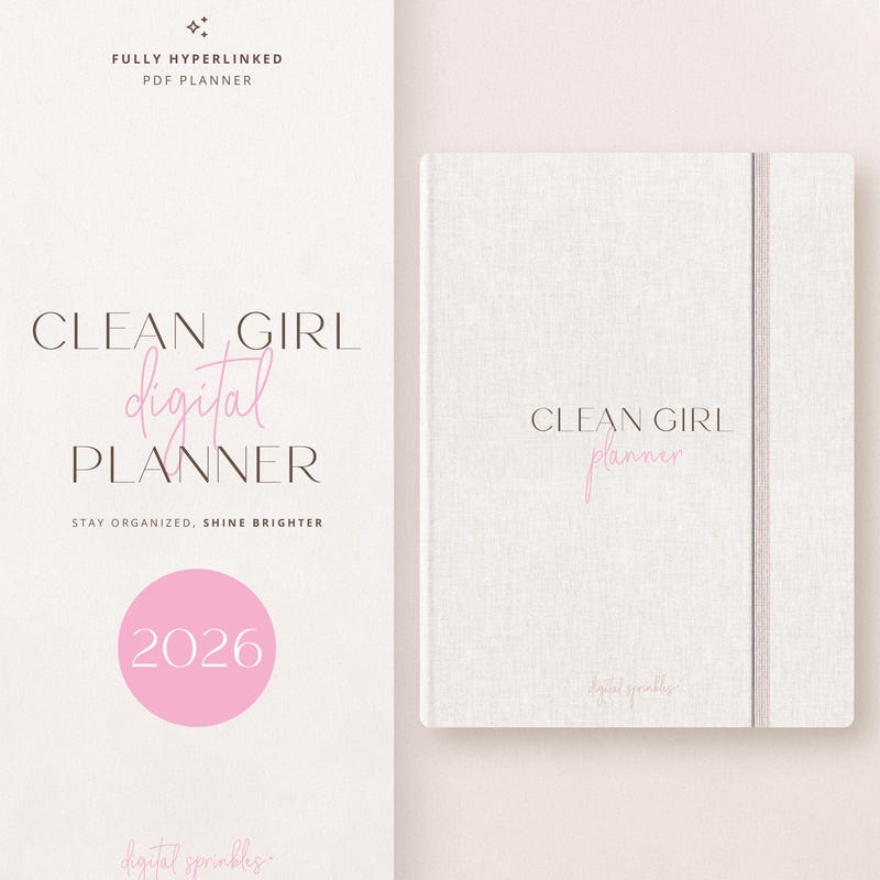 Clean Girl Calendar 2026 - Etsy