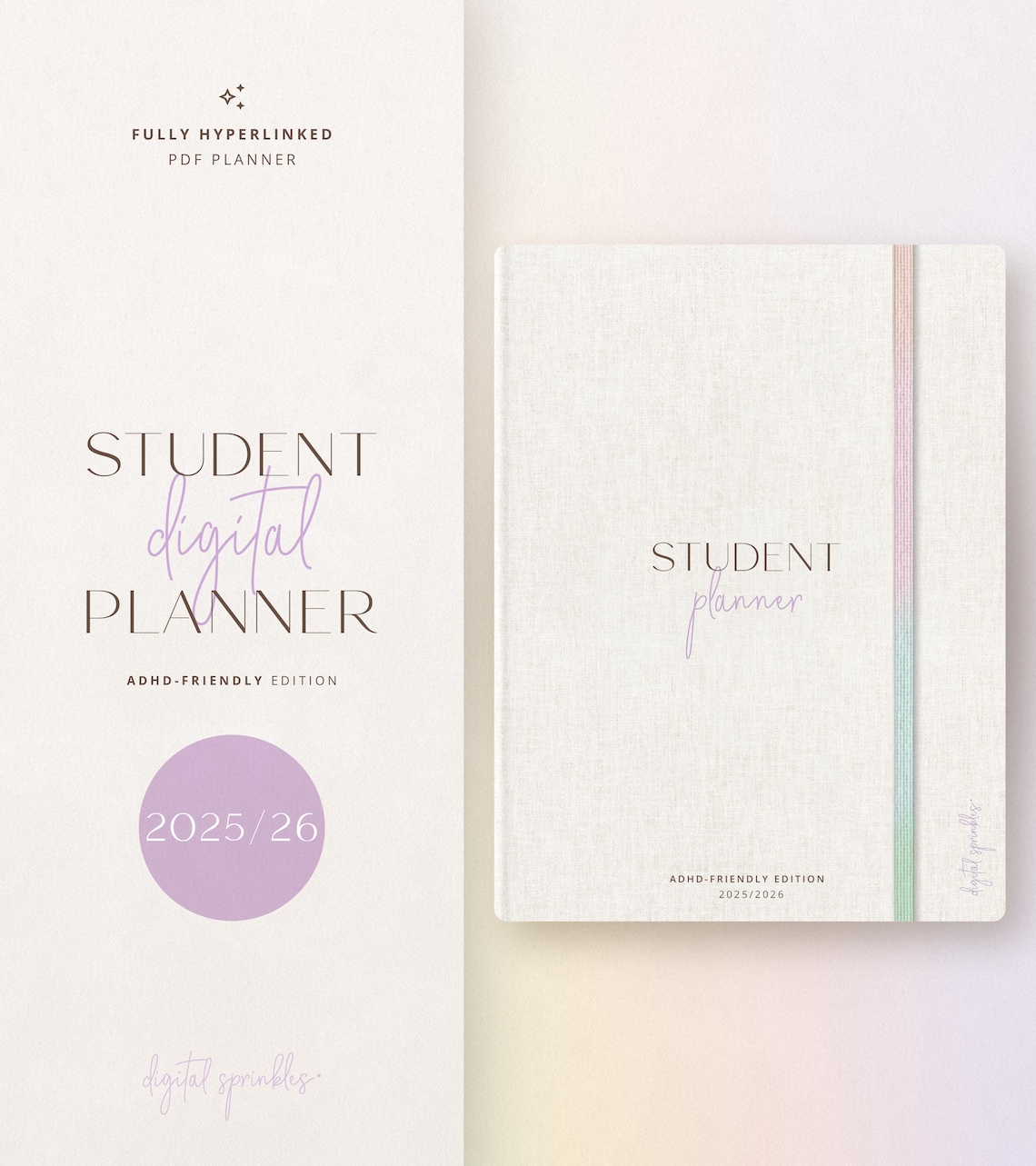 ADHD Student Planner, Digital Planner, Academic Planner 2025-2026, iPad ...