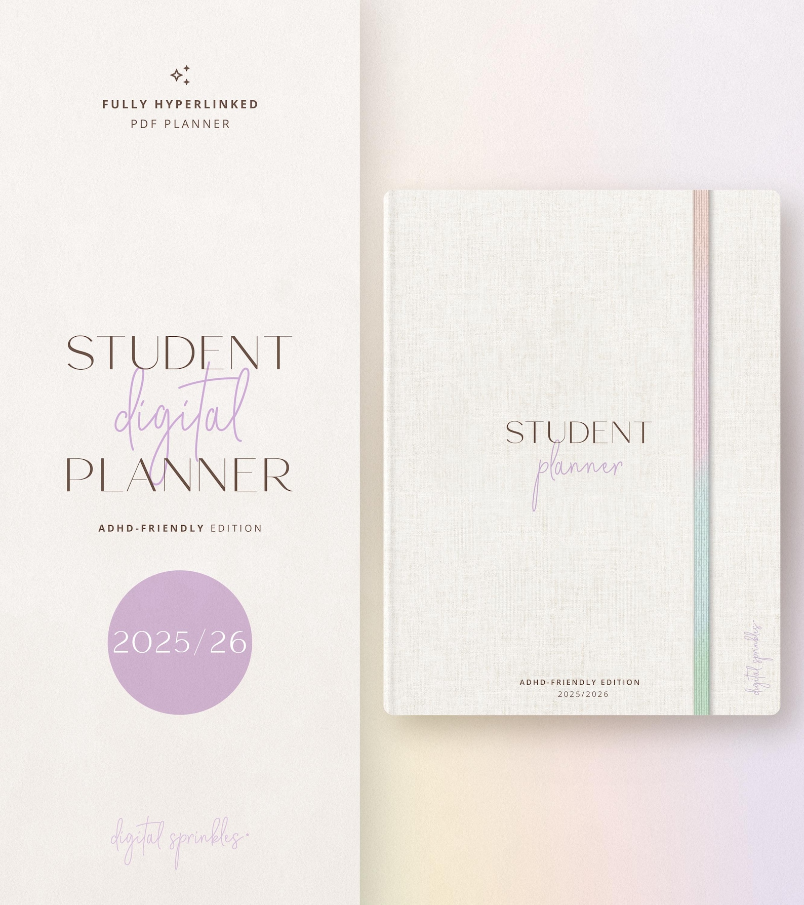 ADHD Student Planner, Digital Planner, Academic Planner 2025-2026, iPad ...