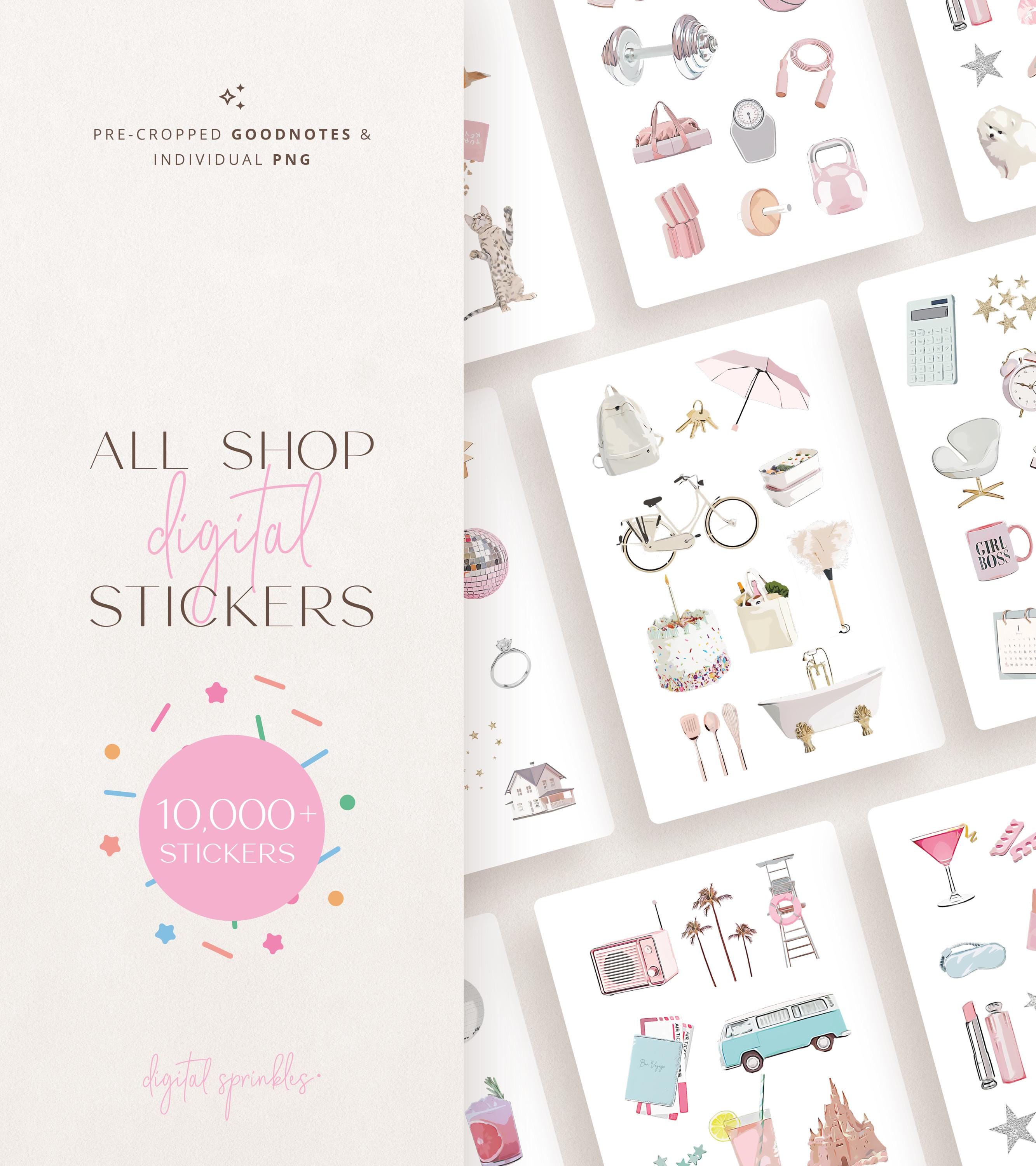 Digital Stickers | All Shop Bundle | 10000+ Goodnotes Stickers ...