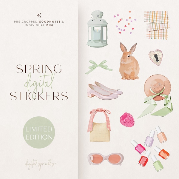 Spring Stickers - Etsy