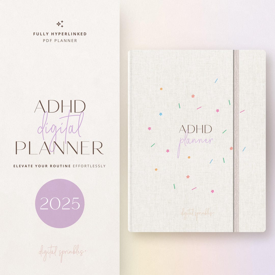 ADHD Planner | 2025 Digital Planner | 2025 Dated ADHD Planner ...