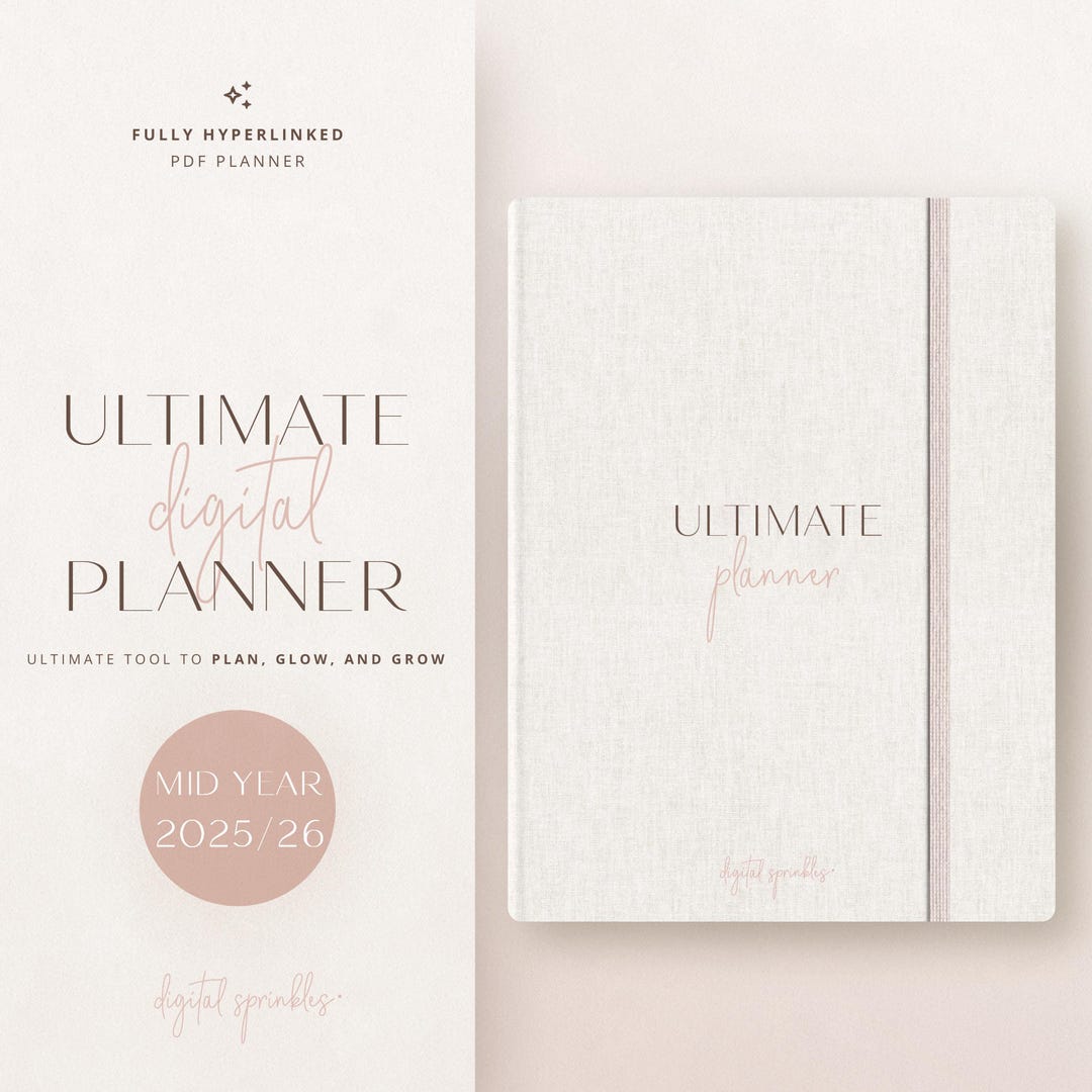 2025 2026 Digital Planner, iPad Planner, Dated Planner, Goodnotes ...