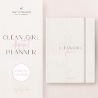 Pretty Girl Digital Planner | Soft Aesthetic Daily Planner for Ipad ...