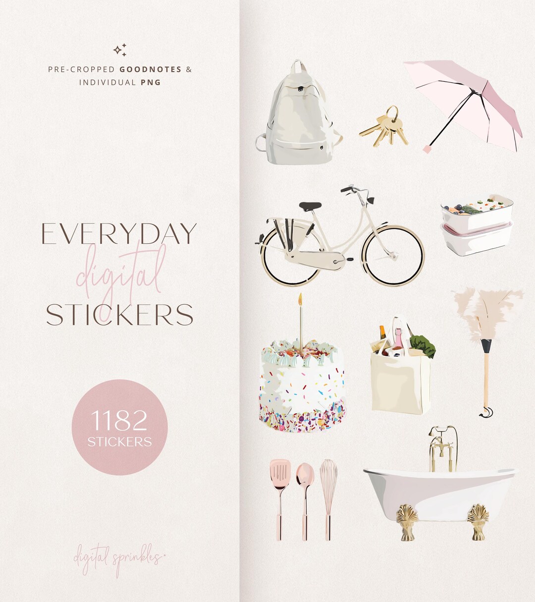 Digital Stickers | 1182 Goodnotes Stickers | Ultimate Digital Stickers ...