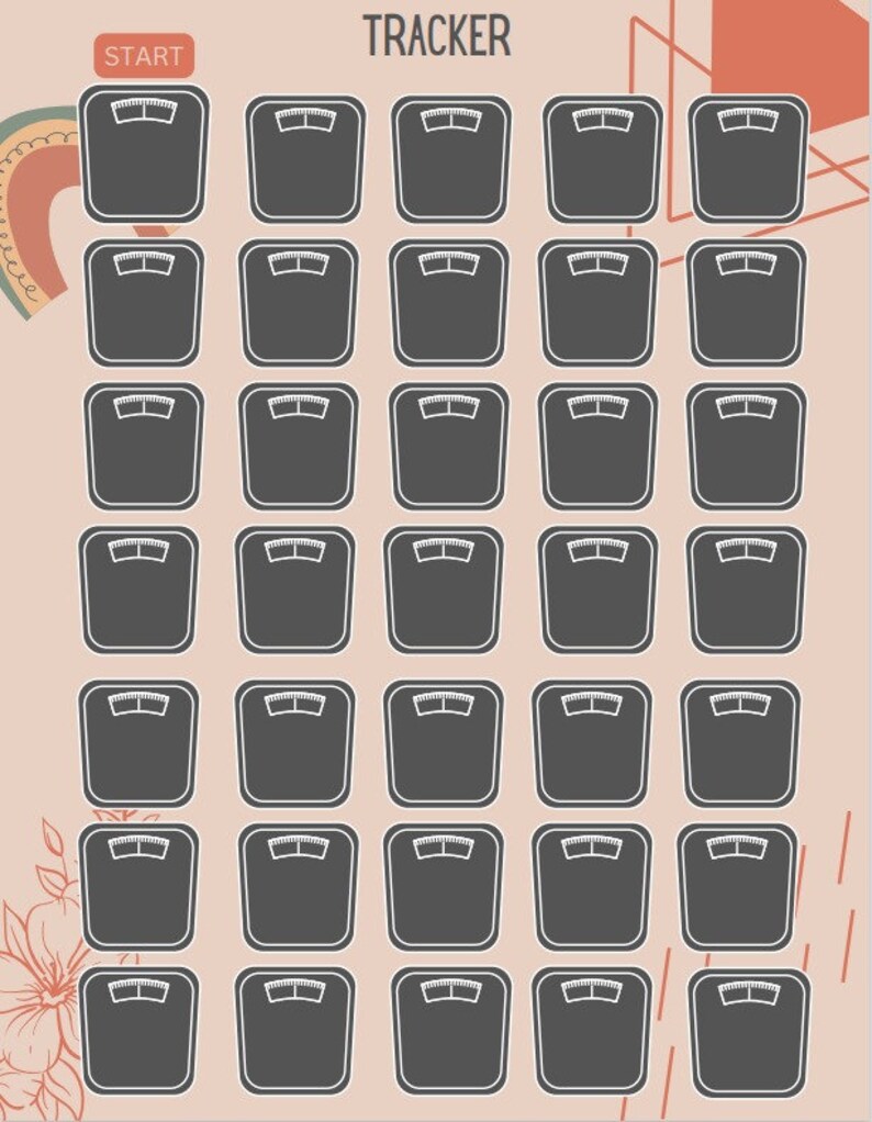 Weight Loss Journal Printable Sheets, Weight Tracker, Meal Plan Sheet ...