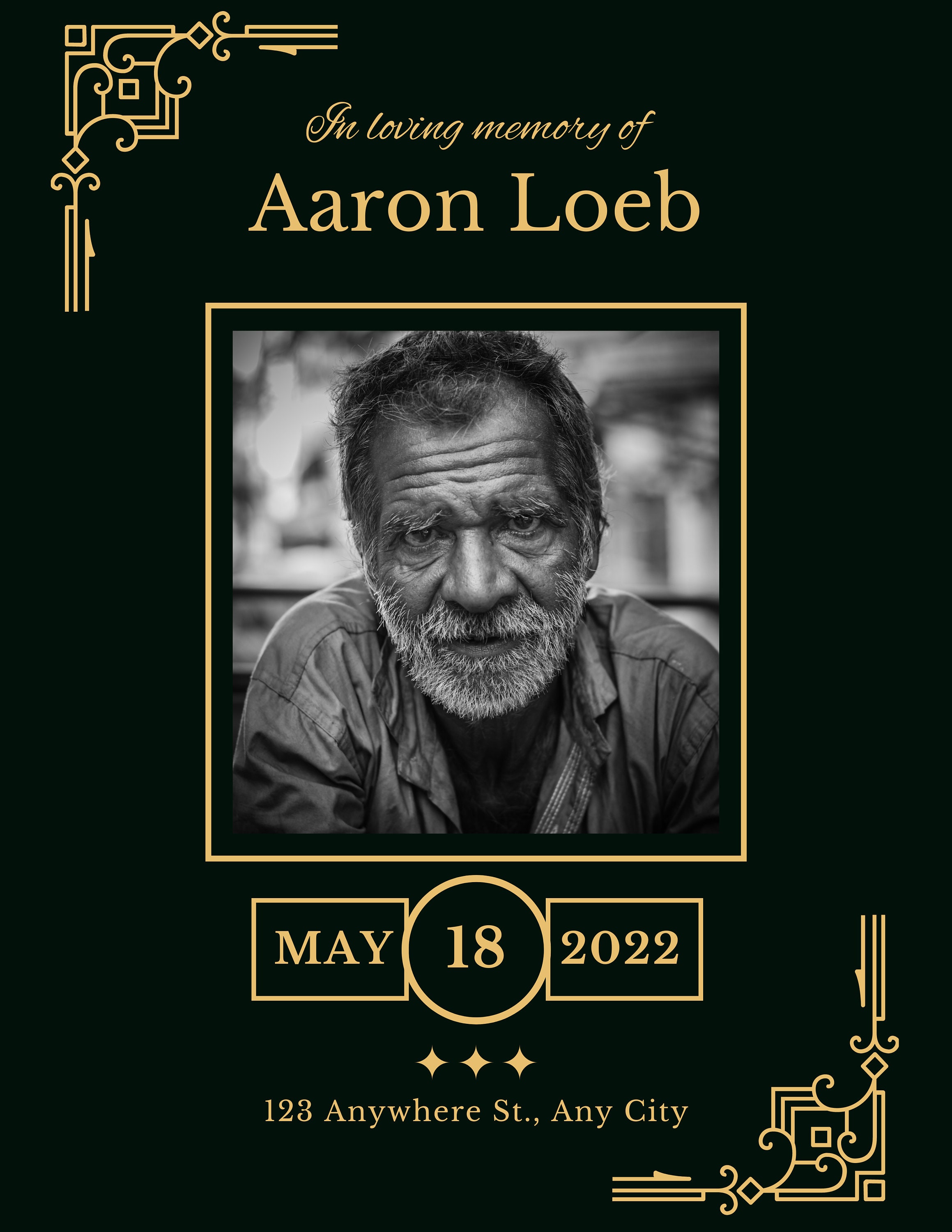 Bold Funeral Program Death of Loved One, Loved One, Wake, Love, Funeral ...