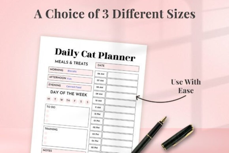 Cat Care Planner - Pet Care Printable, PDF, Cat Records, Cat Lover, Cat ...