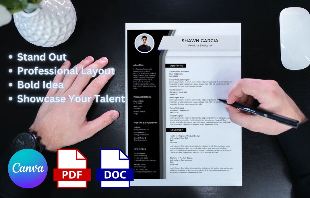 High End Resume Template Word, Resume Template Word, Creative Resume ...