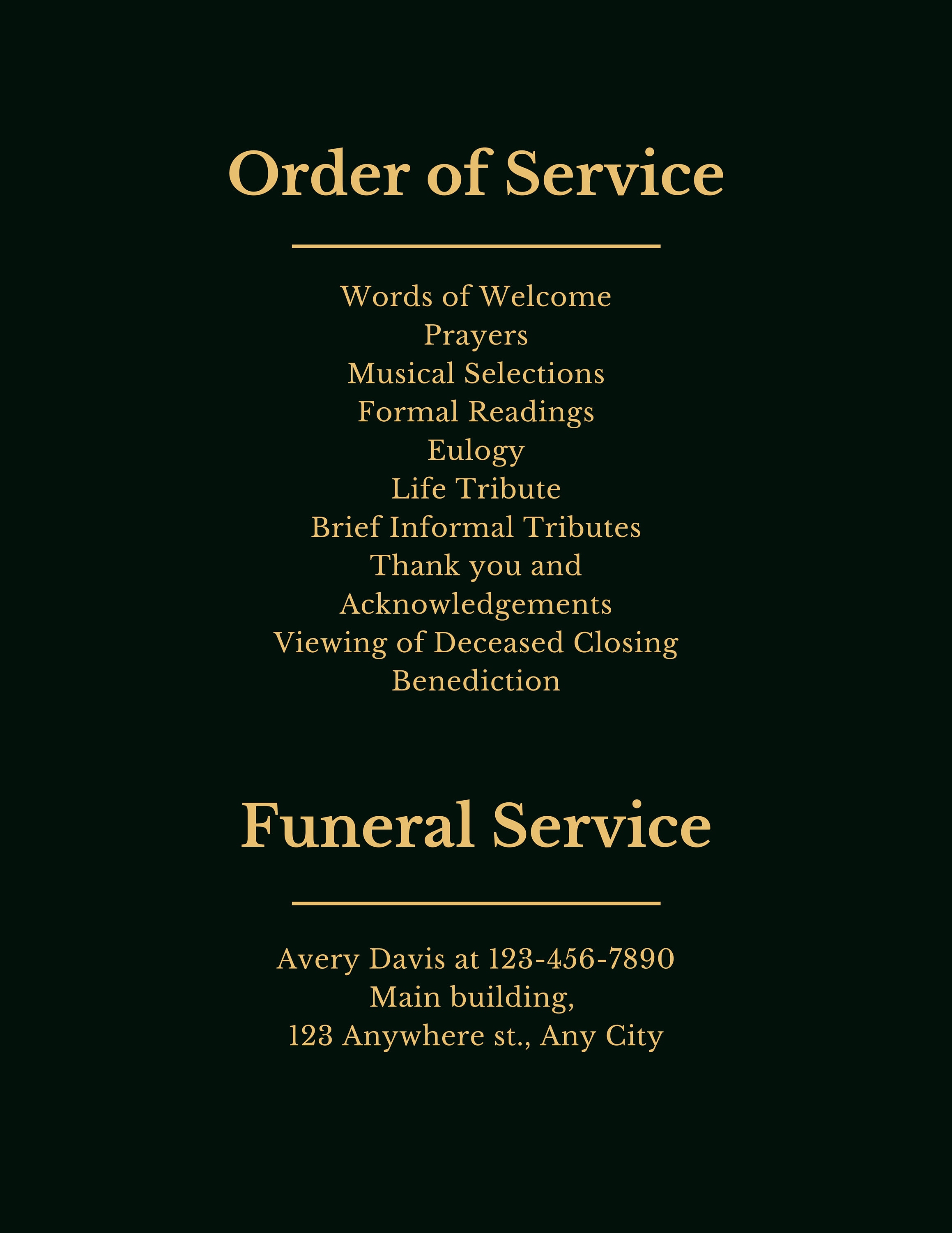 Bold Funeral Program Death of Loved One, Loved One, Wake, Love, Funeral ...