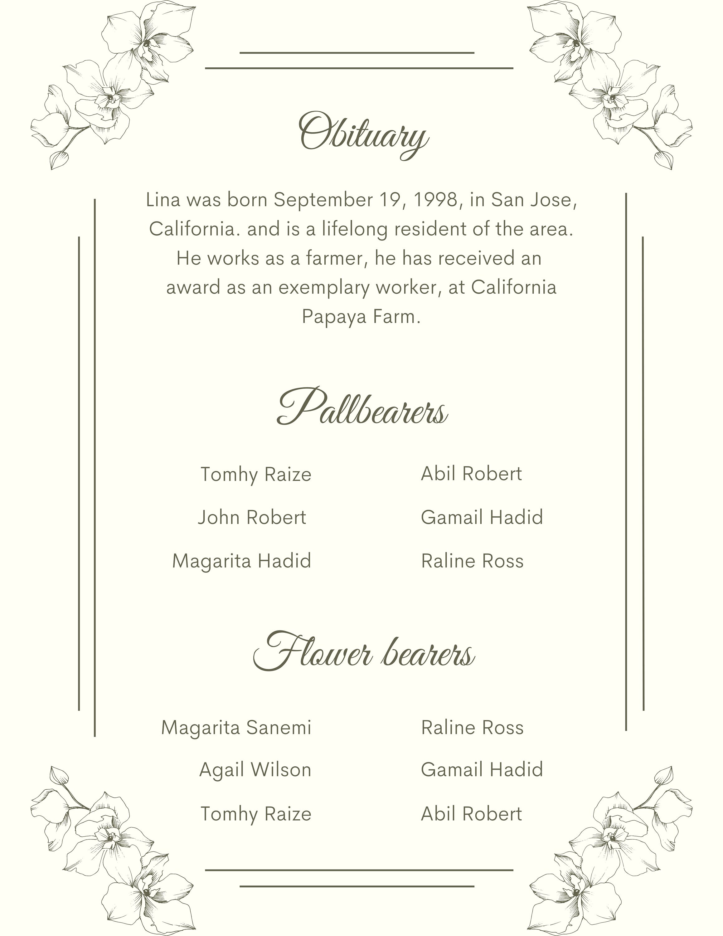 Beautiful Funeral Program Death of Loved One, Loved One, Wake, Love ...