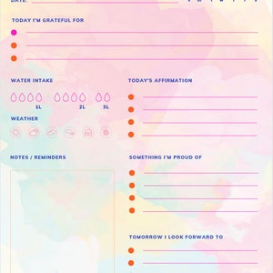 Colorful Digital Planner Canva Template Planner, Daily Planner, Monthly ...
