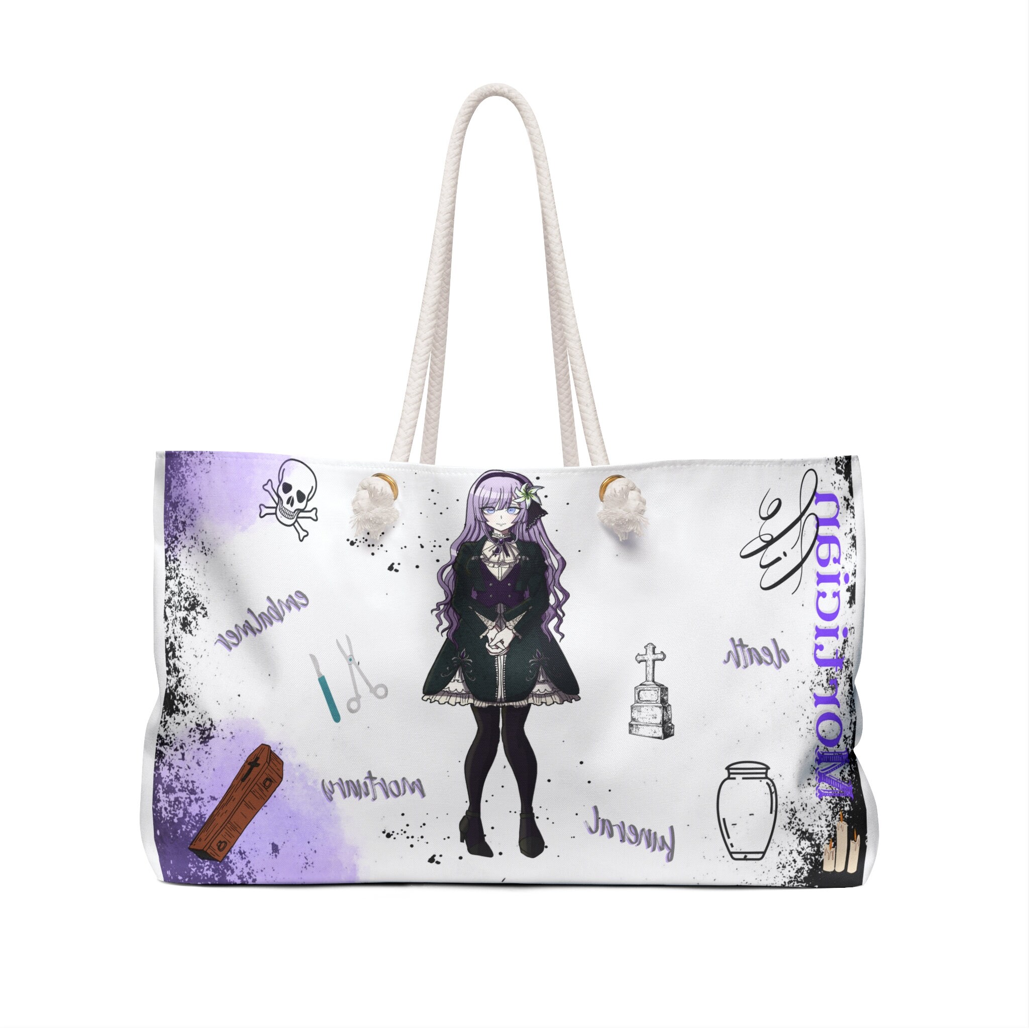 Purple Mortician Weekender Bag - Purse, Mortician Gift, Embalmer ...