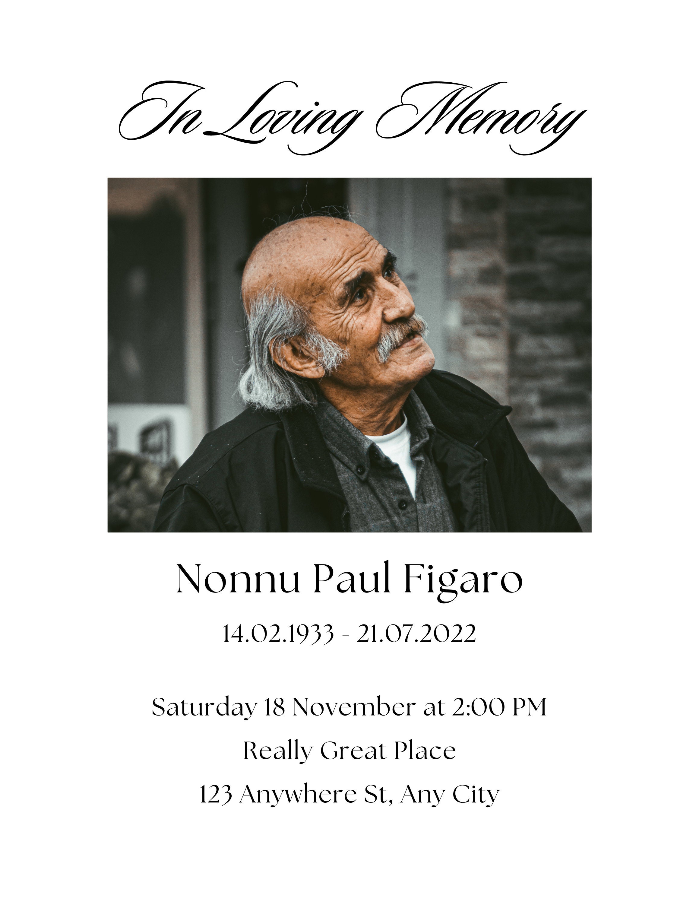 Funeral Program Death of Loved One, Loved One, Wake, Love, Funeral ...