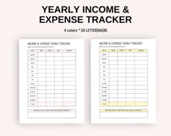 Pocket Expense Tracker, Income and Expense Tracker Printable, Income ...