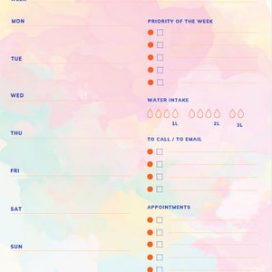 Colorful Digital Planner Canva Template Planner, Daily Planner, Monthly ...