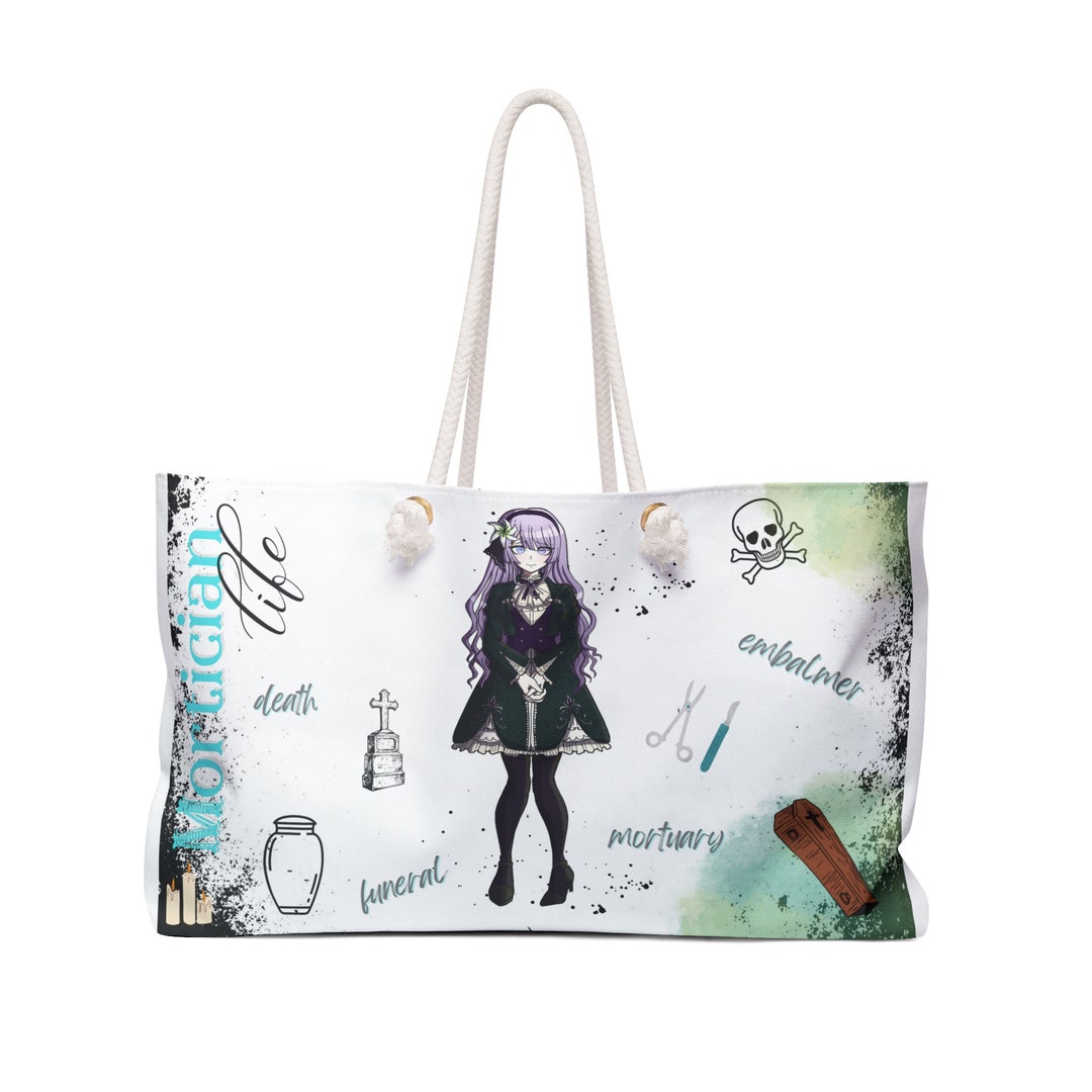Teal Mortician Weekender Bag - Purse, Mortician Gift, Embalmer, Funeral ...