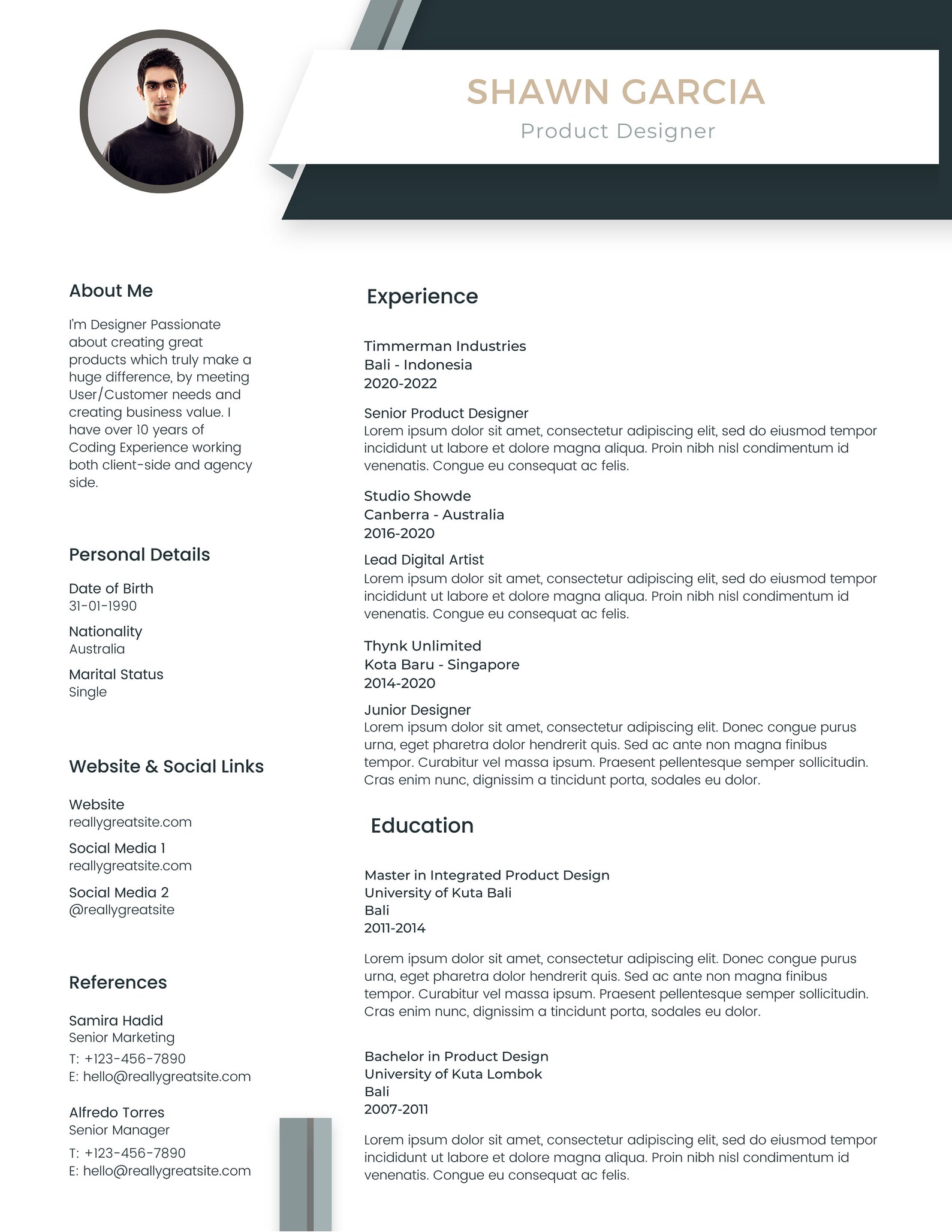 High End Resume Template Word, Resume Template Word, Creative Resume ...