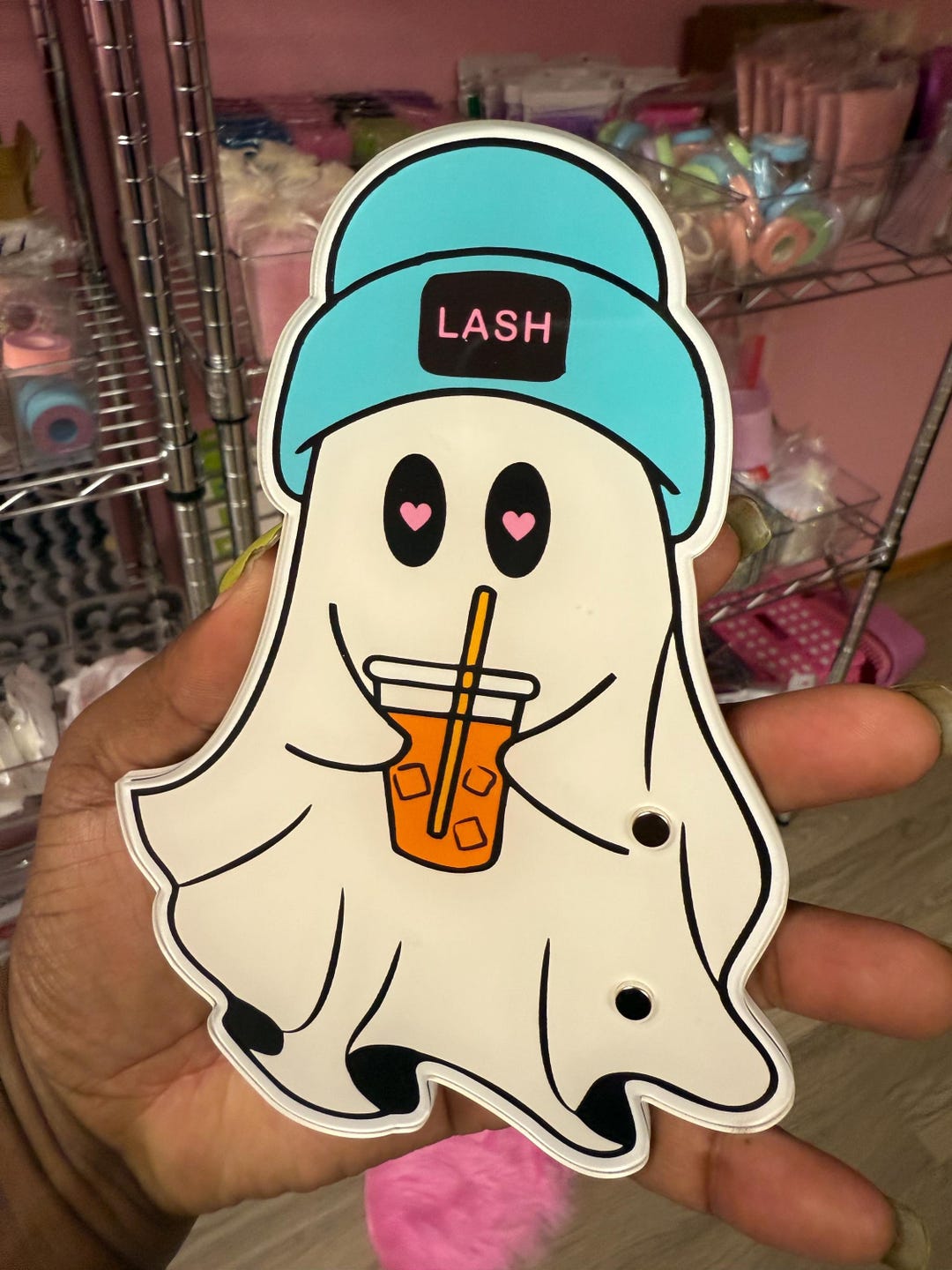 Halloween Lash Tile, Ghost Lash Tile, Cute Halloween Lash Tile, Cute ...