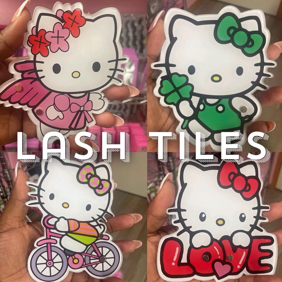 Assorted Lash Tiles, Kitty Lash Tiles, Kitty Bicycle, Kitty Fairy ...