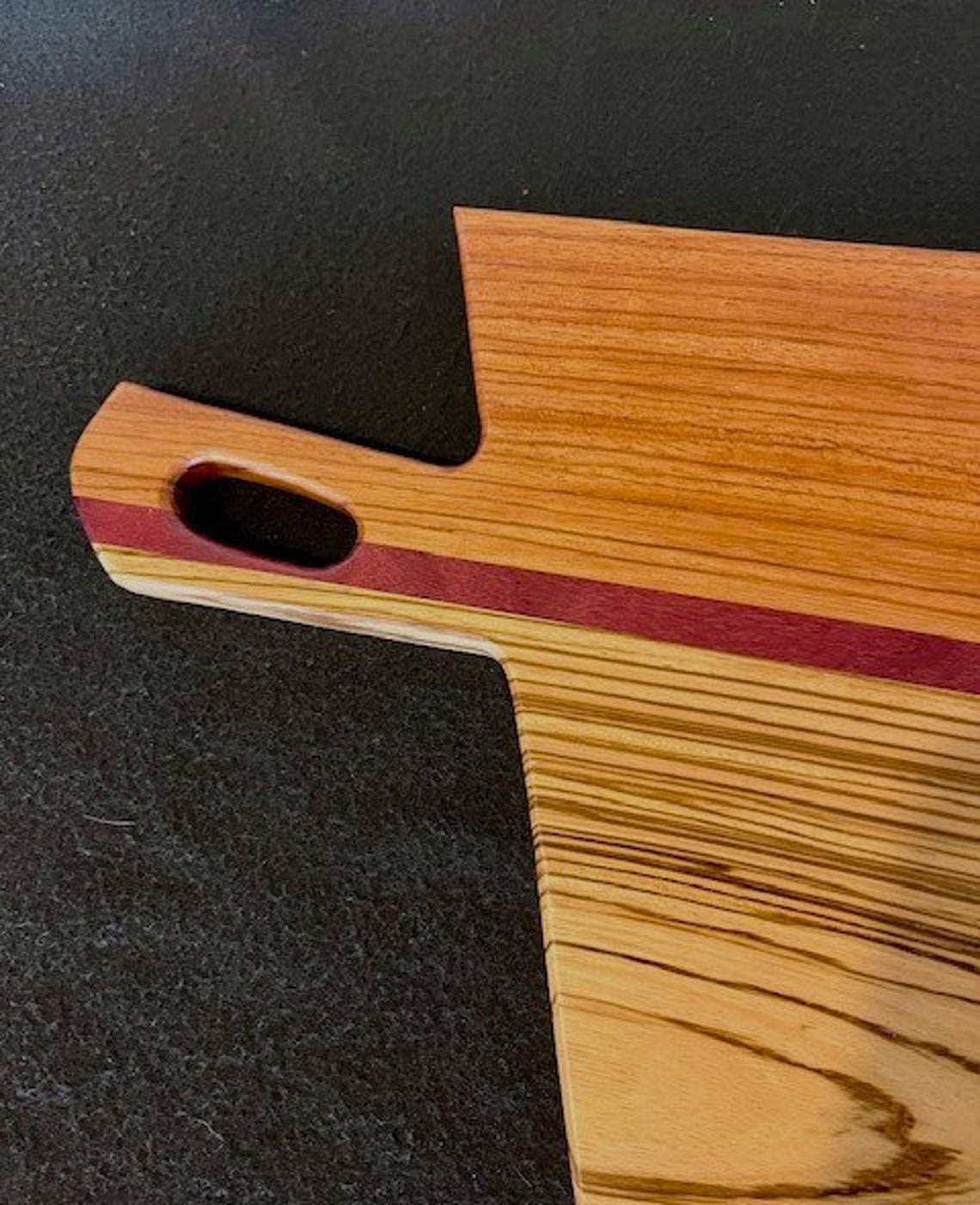Beautiful Exotic Wood Charcuterie Board Made From Zebra Wood, Red Zebra ...