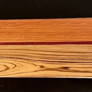 Beautiful Exotic Wood Charcuterie Board Made From Zebra Wood, Red Zebra ...
