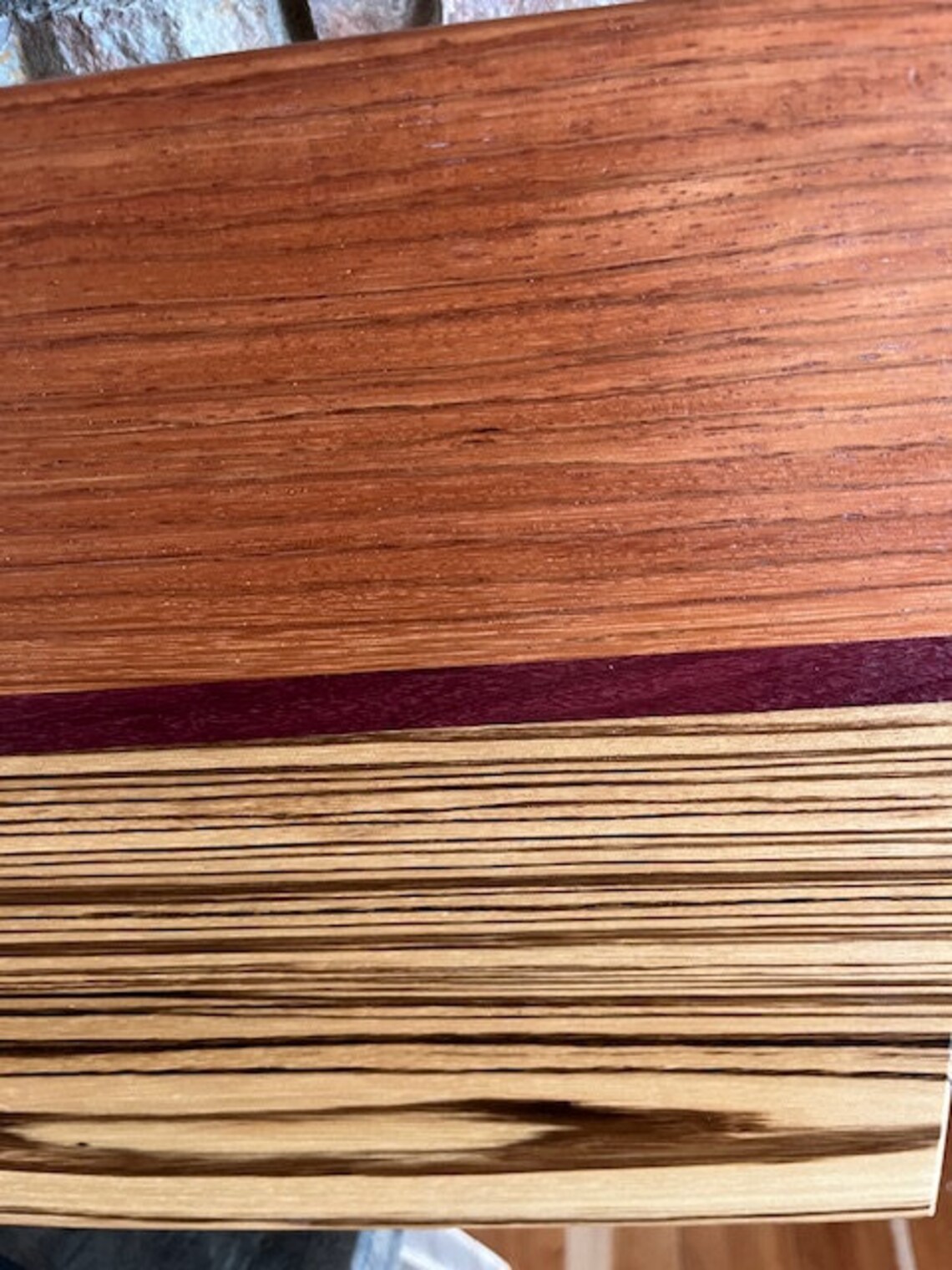 Beautiful Exotic Wood Charcuterie Board Made From Zebra Wood, Red Zebra ...
