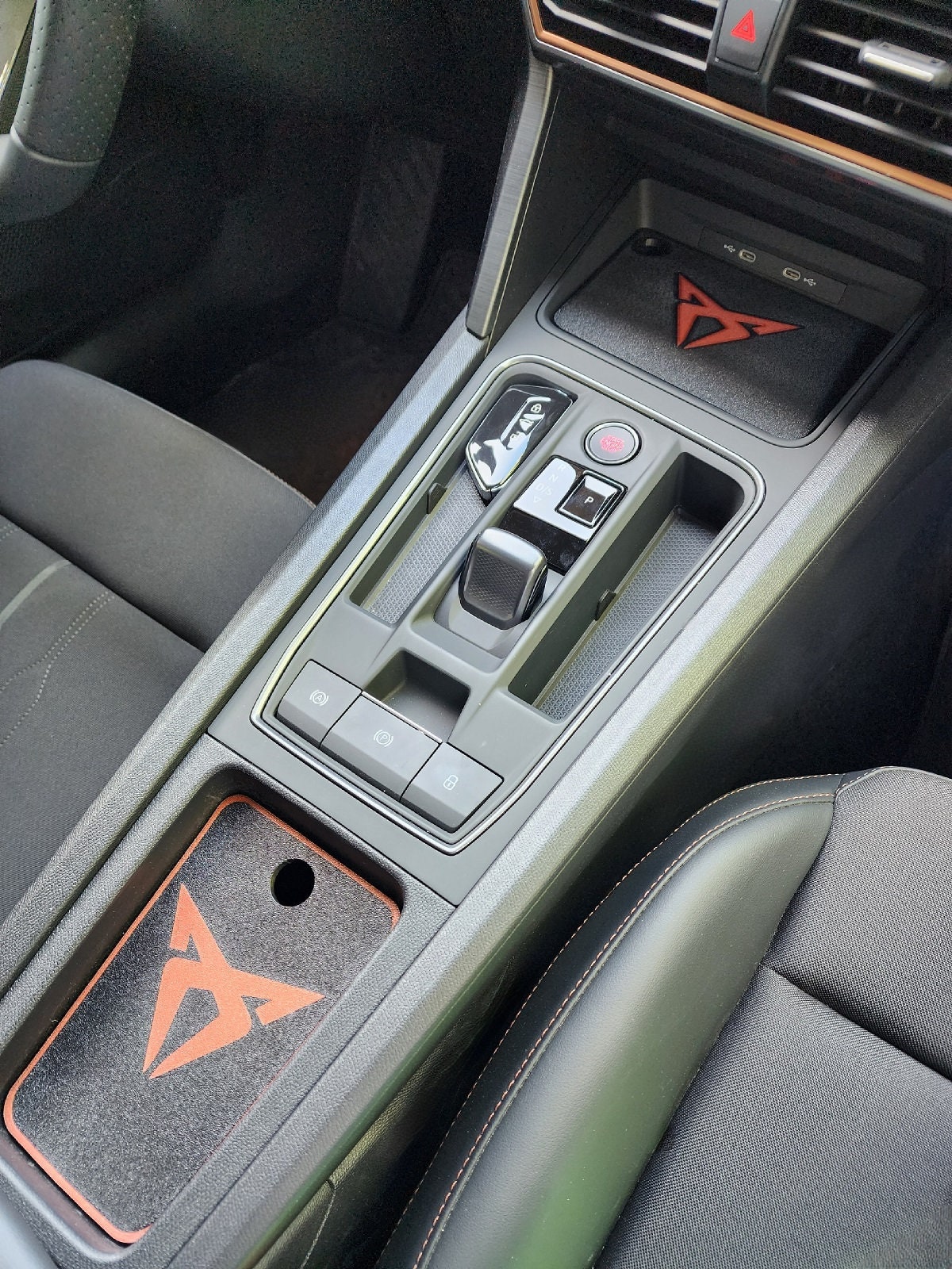 Cupra Formentor and Leon Cup Holder and Charging Compartment Cover Set ...