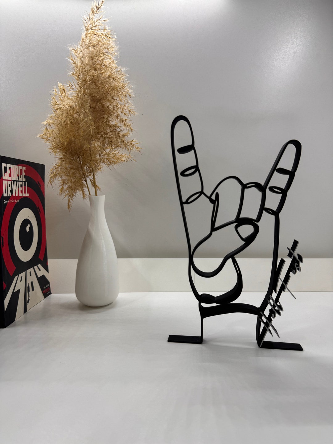 Rock Hand Sign | Home & Office Decor | Musician Gift | Personalized ...