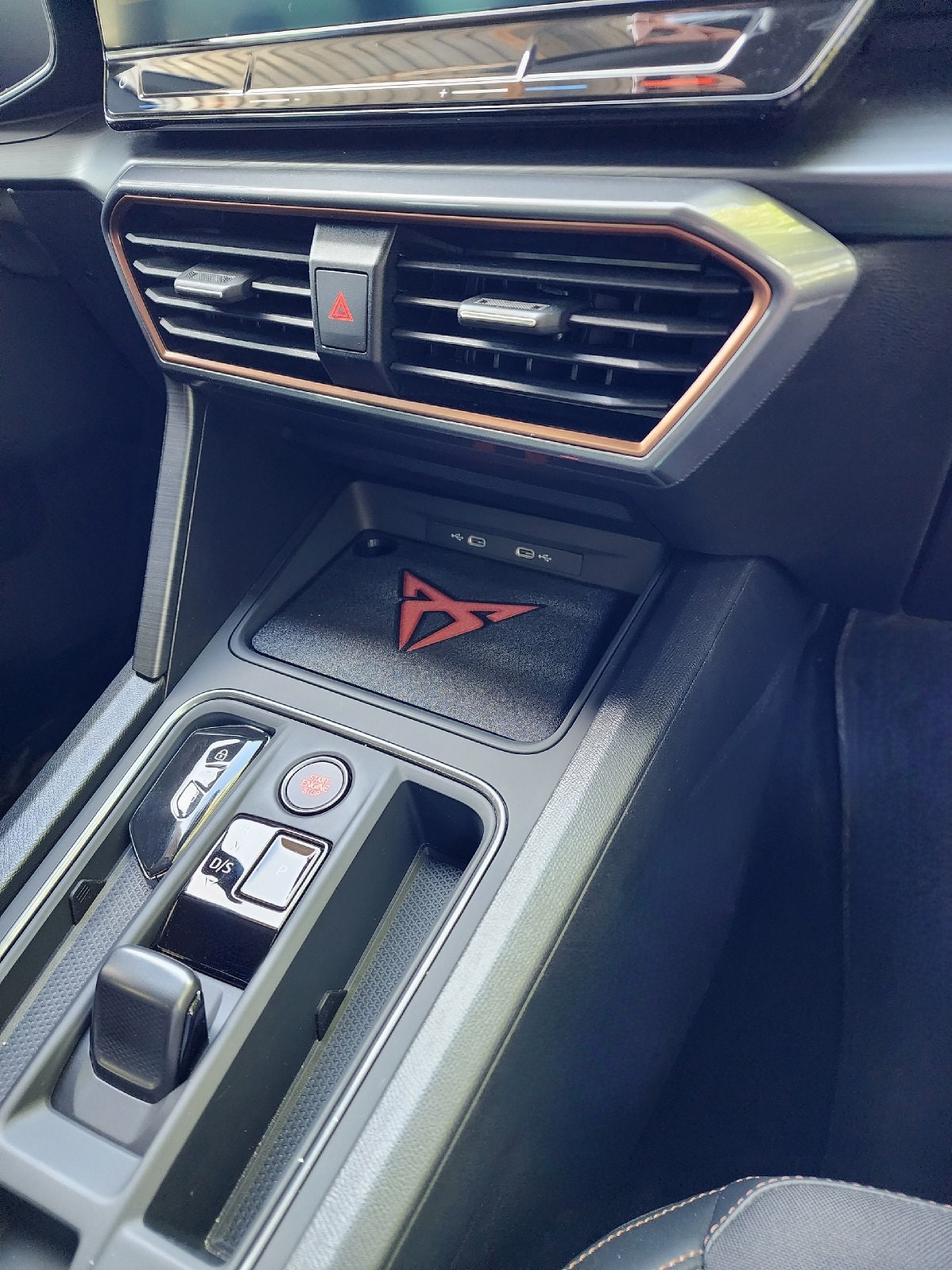 Cupra Formentor and Leon Cup Holder and Charging Compartment Cover Set ...