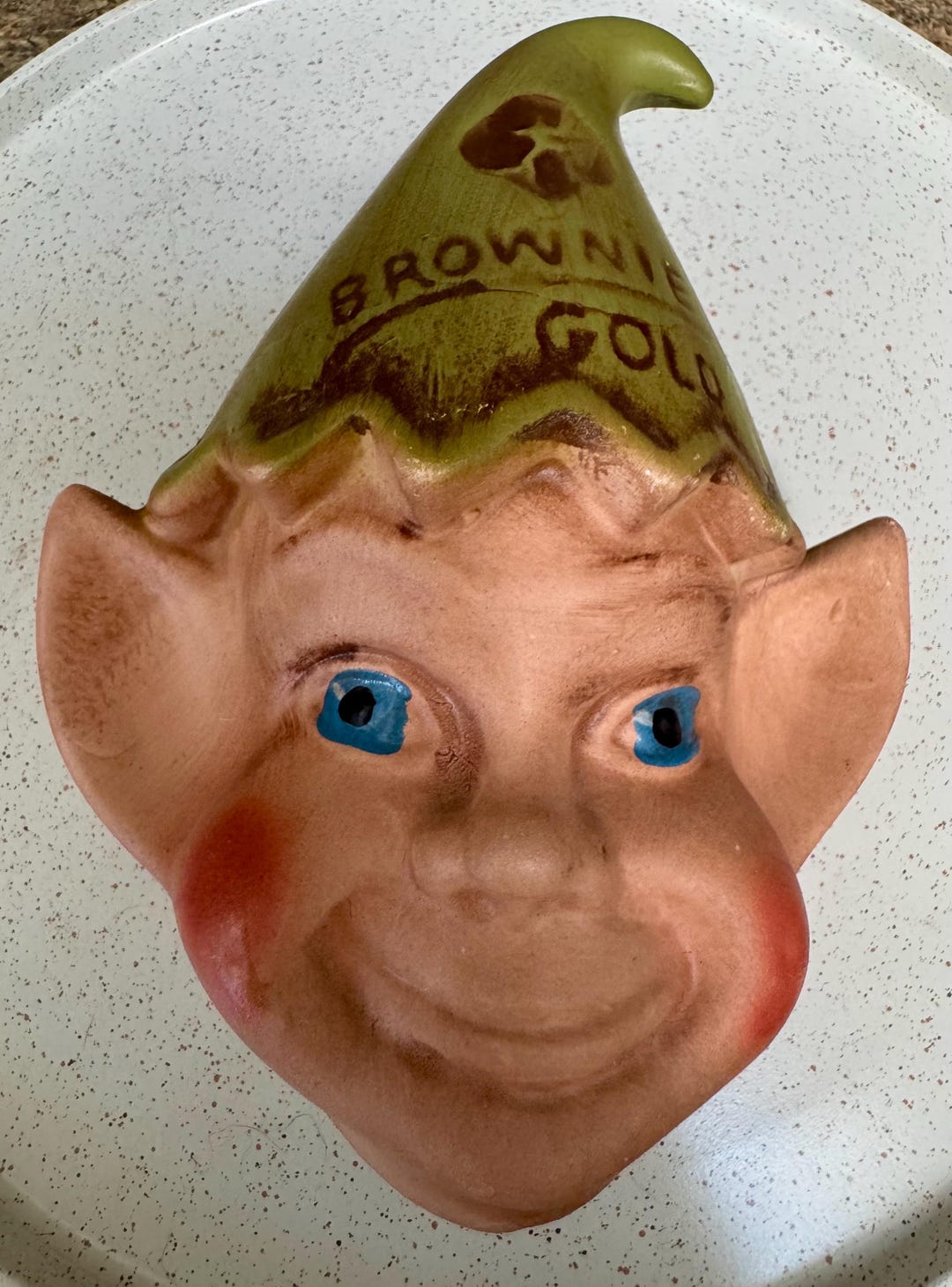 1950s Girl Scout Brownie gold Elf Pixie Coin Bank Chalkware - Etsy