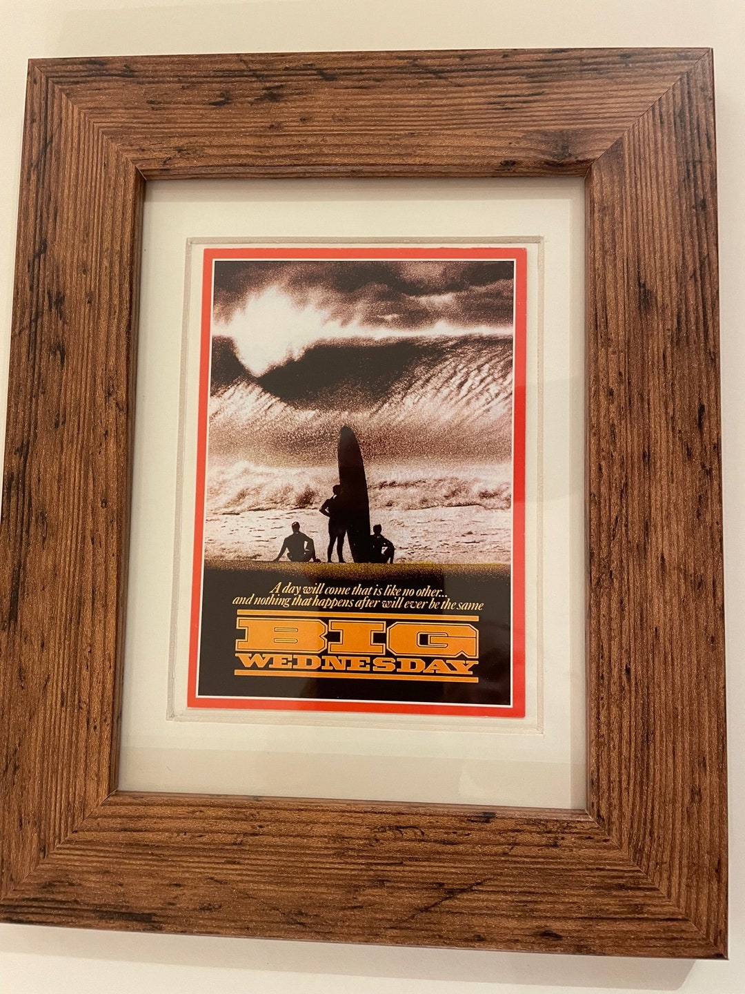 Big Wednesday Vintage Postcard Mounted and Framed - Etsy