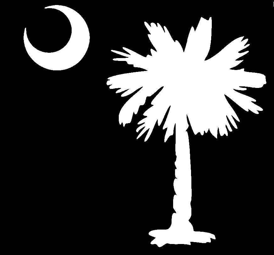 Palmetto Tree With Crescent Moon, Myrtle Beach, - South Carolina Flag ...