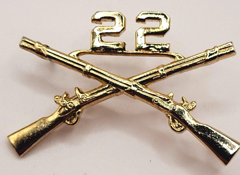 Military WWII US Army 22nd Infantry Officers Insignia - Etsy Australia