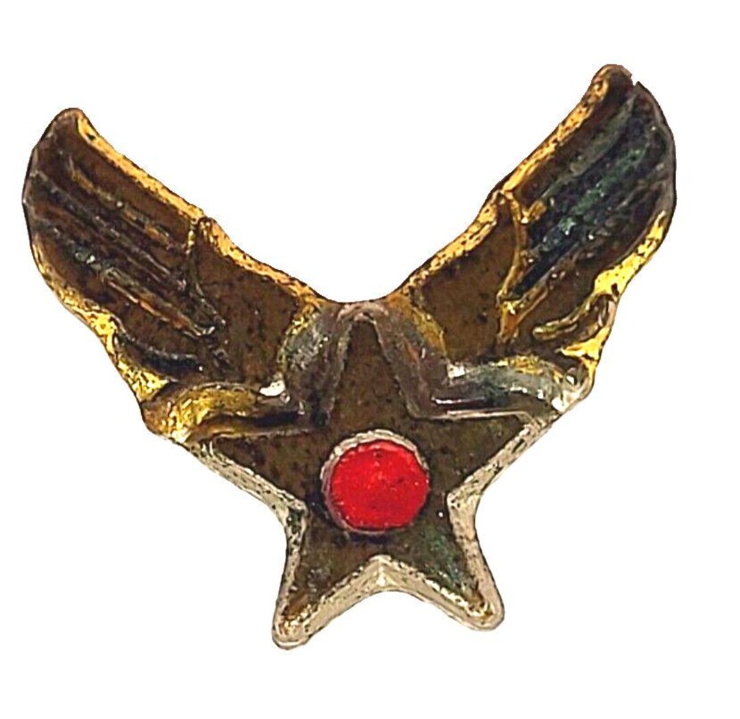 U.S. Army Air Force Winged Red Star Pin SAAD - Etsy