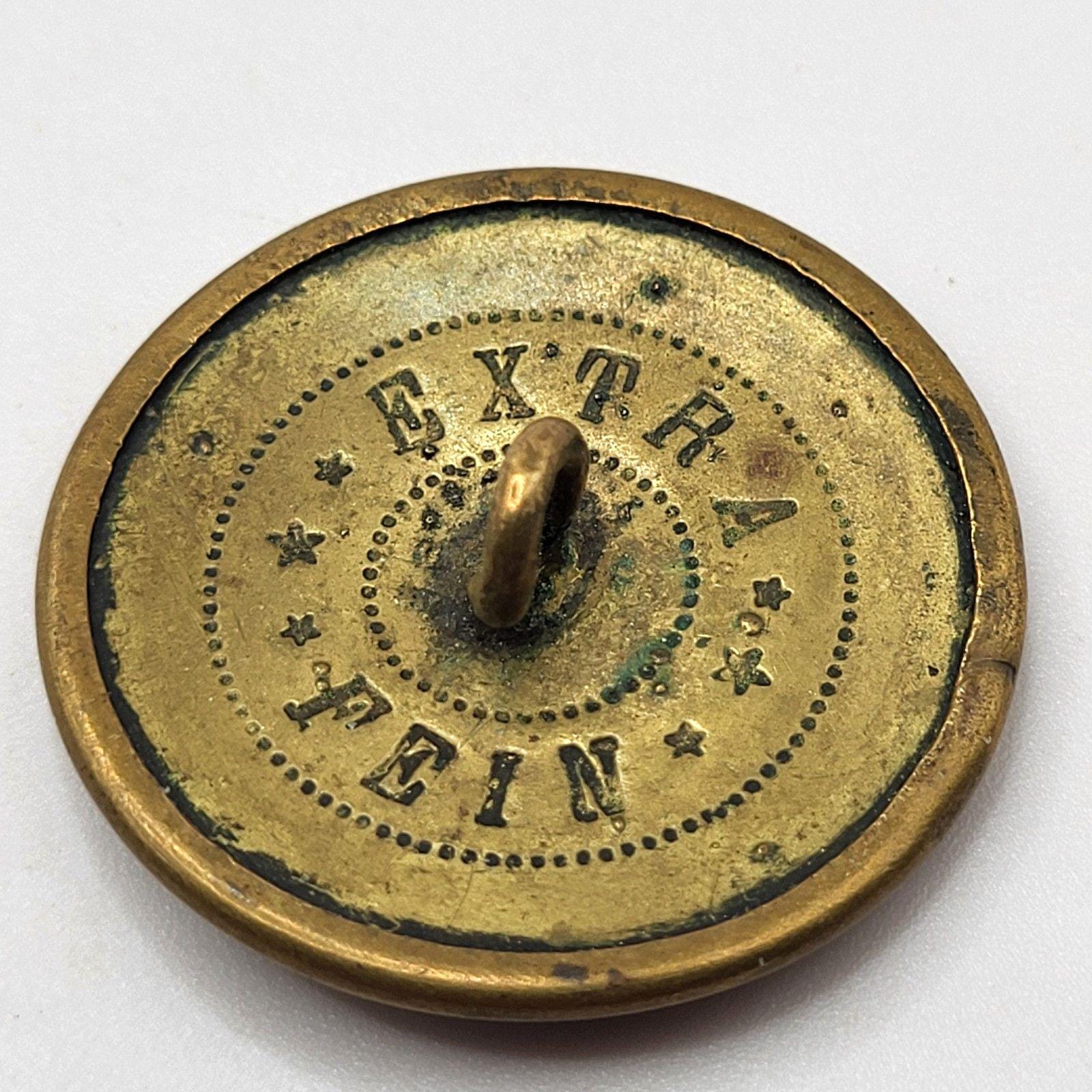 Antique Imperial German Prussian Uniform Button Large Maker Extra Fein ...