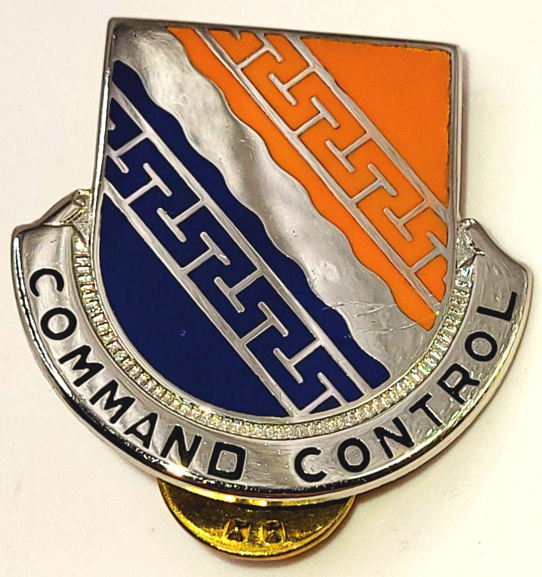 US Army 54th Signal Battalion Unit Crest DUI Command Control Pin V-21 ...