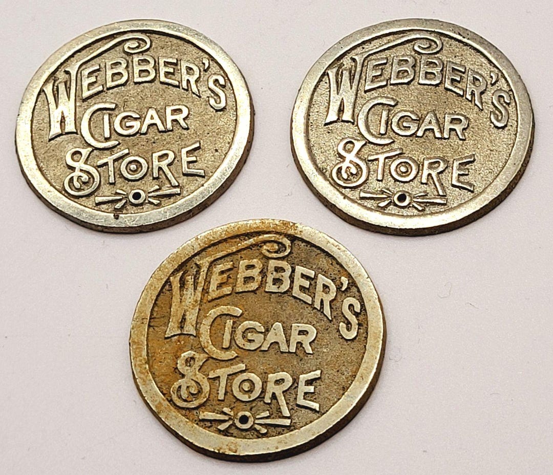 Vintage Webber's Cigar Store Medallions Lot of 3 - Etsy