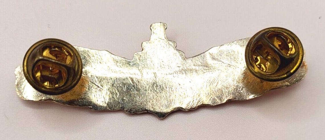 Militaria US Navy Surface Warfare Badge Pin Silver Tone - Etsy