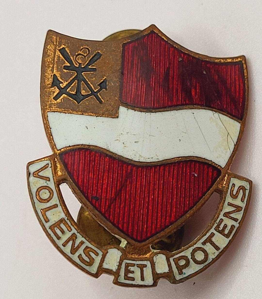 Militaria 4th Engineer Battalion Badge Pin Volens Et Potens - Etsy