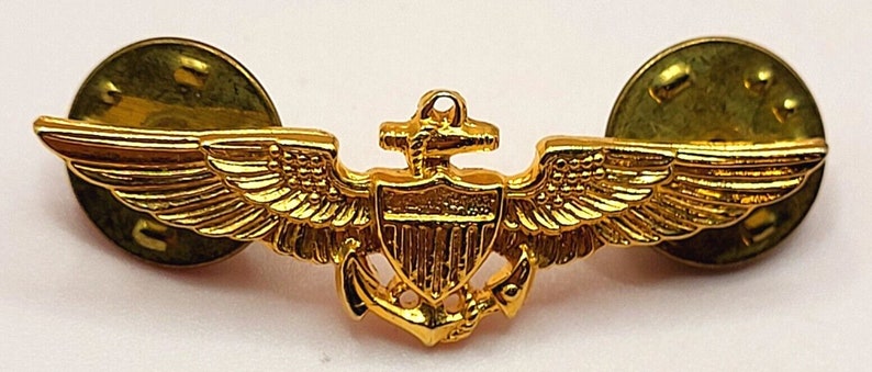Vintage Militaria US Navy Wings Aviator Pilot Badge Insignia - Etsy
