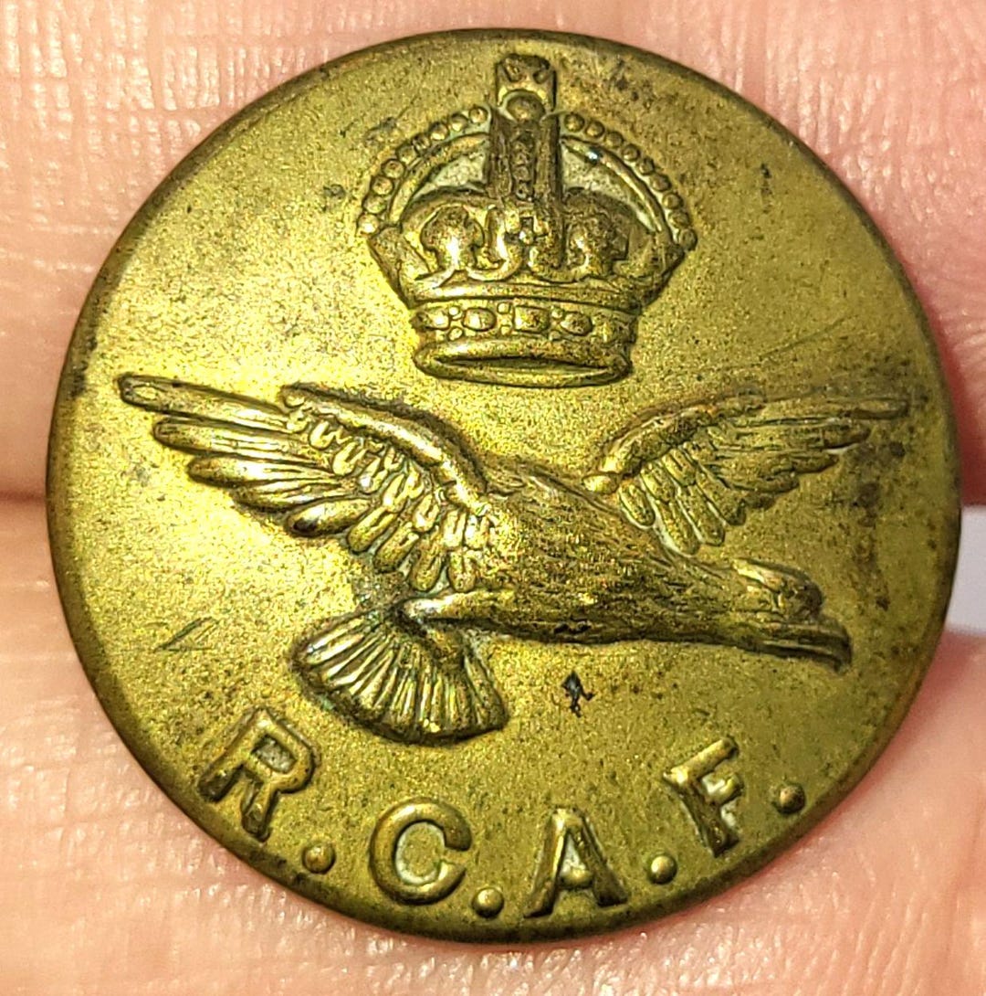 Vintage RCAF Royal Canadian Air Force Uniform Button JR Gaunt - Etsy