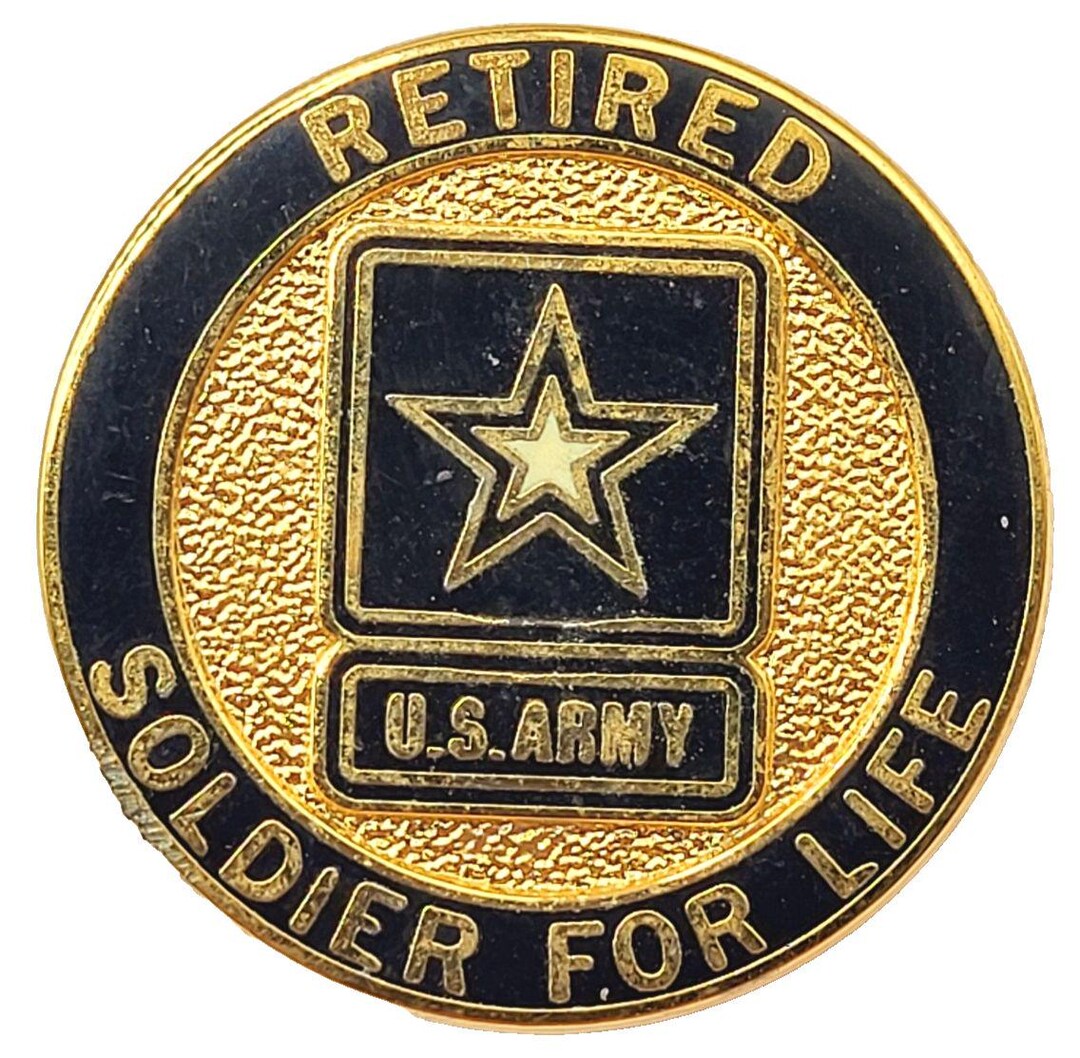 US Army Retired Soldier for Life Army Star Logo Pin Ira Green - Etsy