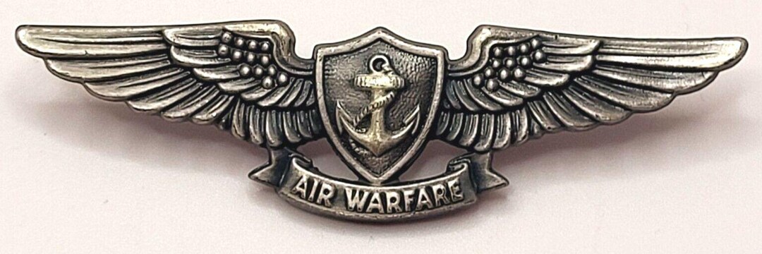 US Navy Enlisted Aviation Specialist Air Warfare Badge V-21-N - Etsy