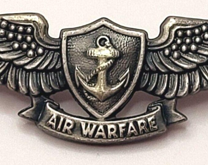 US Navy Enlisted Aviation Specialist Air Warfare Badge V-21-N - Etsy