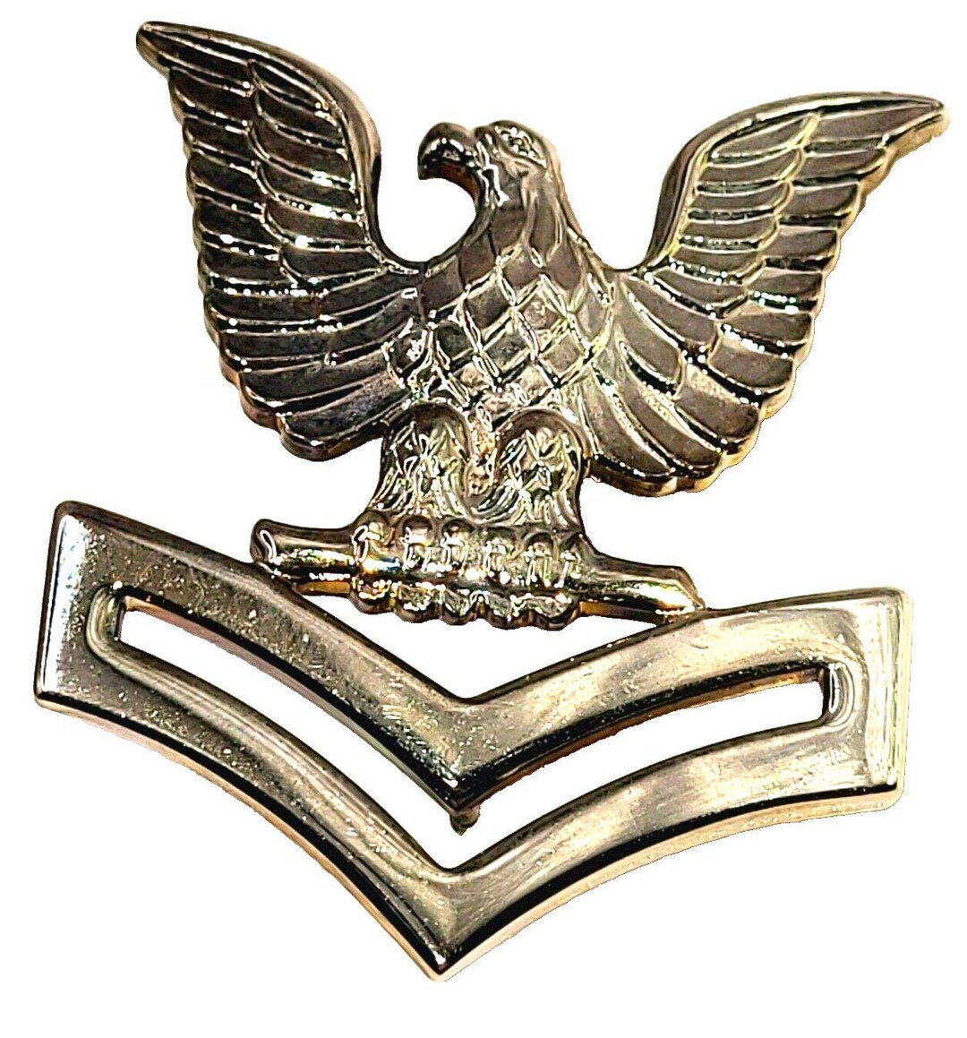 US Navy Petty Officer E5 Rank Device Right Facing V-21-N - Etsy