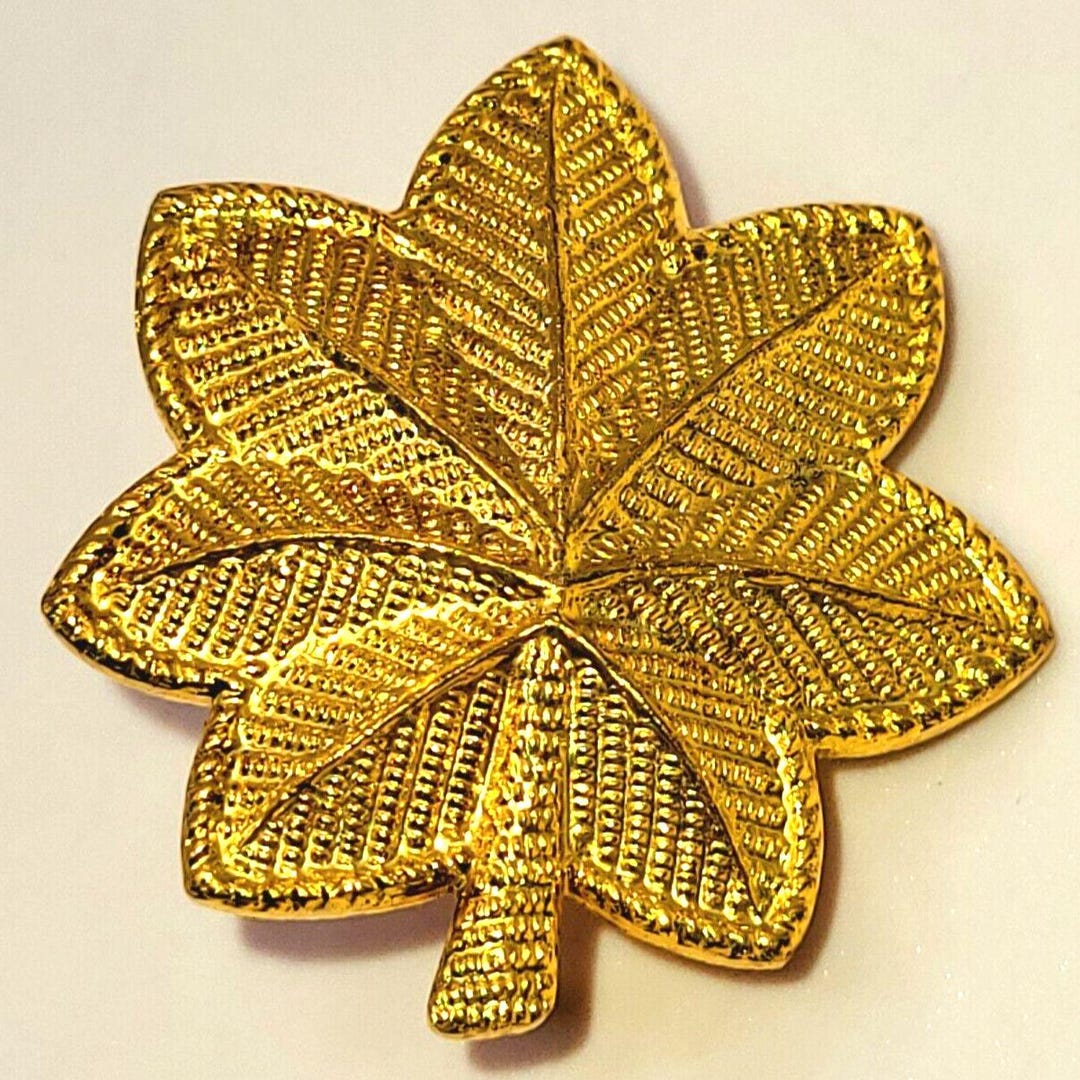 Vintage US Military Major Rank Insignia Pin Gold Tone - Etsy